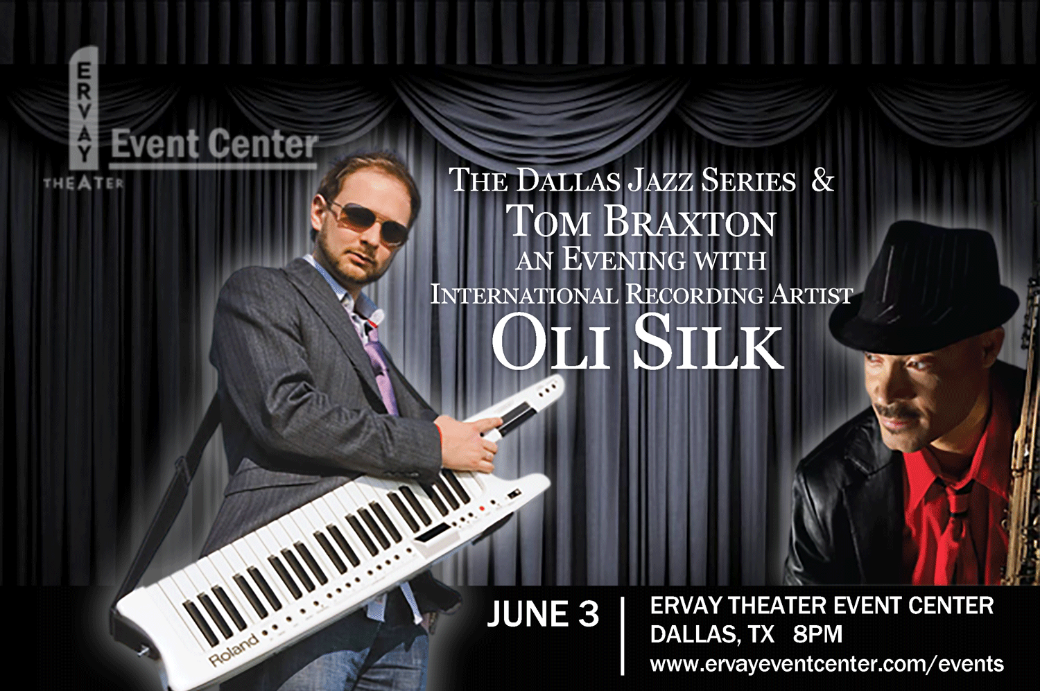 Oli Silk presented by Tom Braxton and The Dallas Jazz Series – Ervay ...
