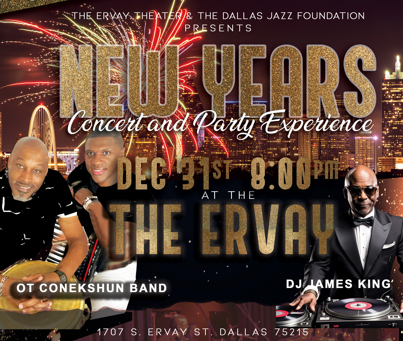 New Year’s Concert and Party Experience – Ervay Event Center